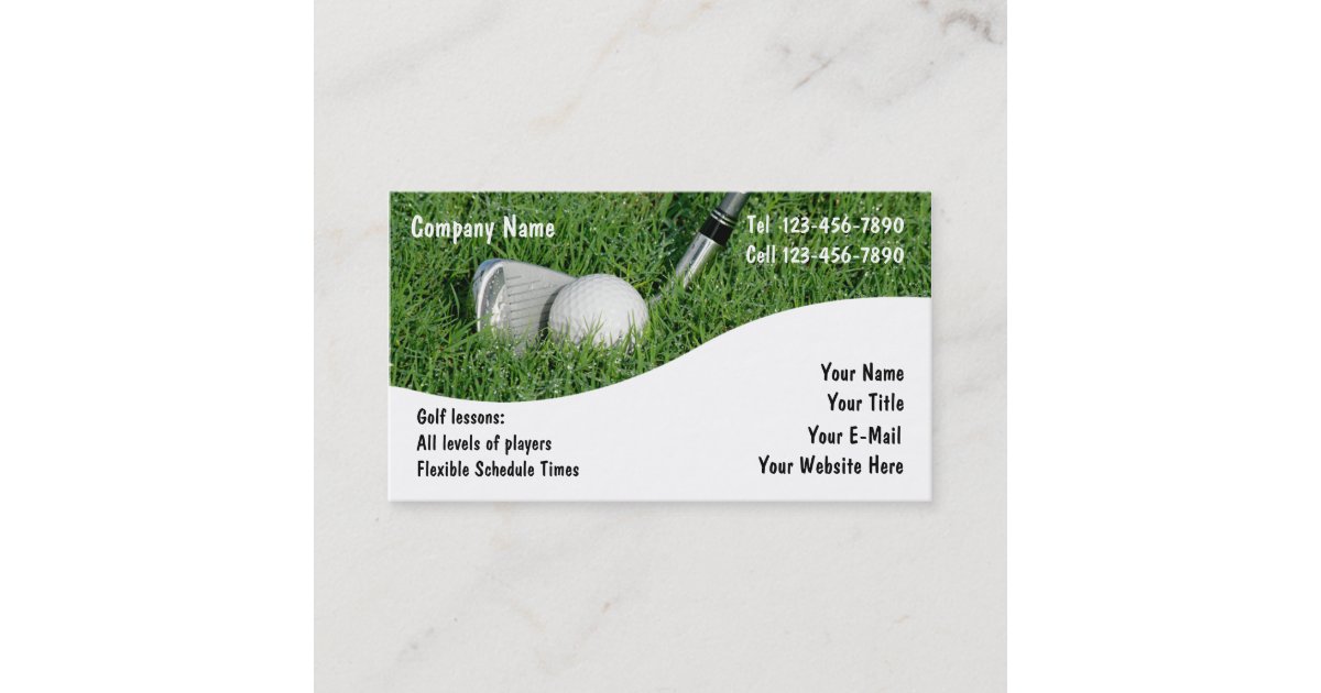 Golf Business Cards | Zazzle