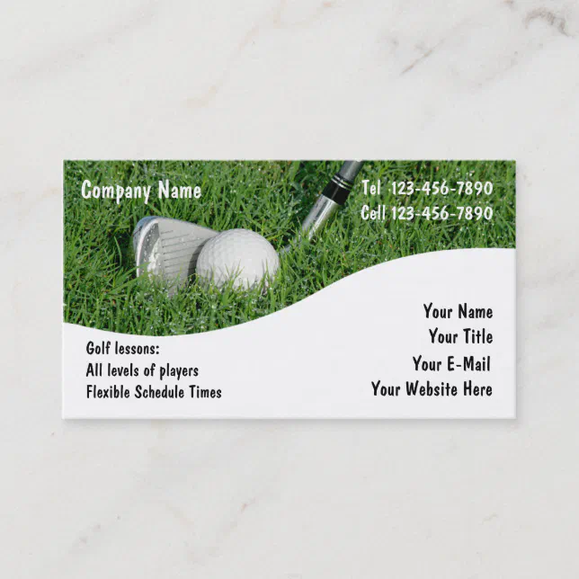 Golf Business Cards | Zazzle