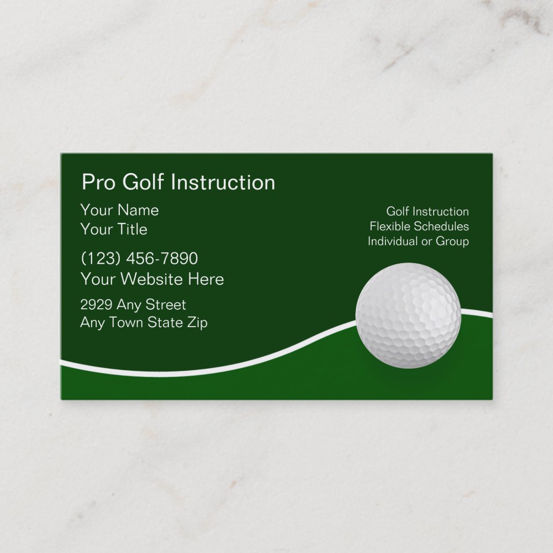Golf Business Cards | Zazzle