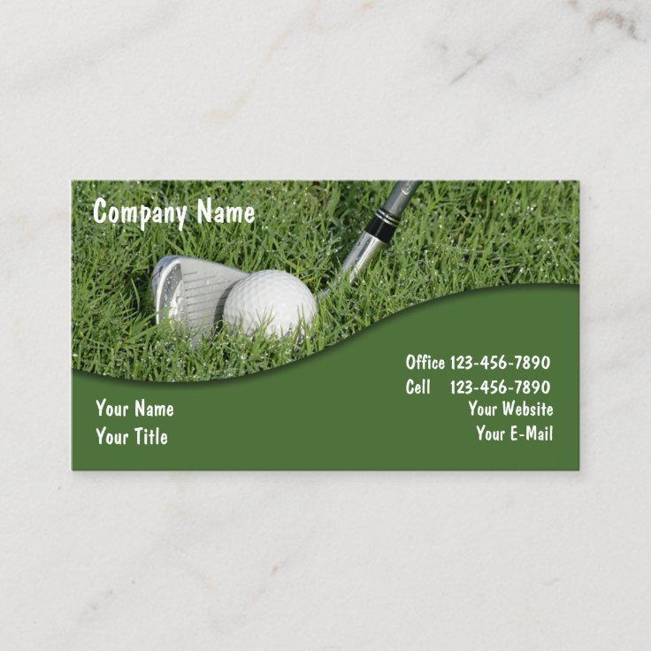 Golf Business Cards | Zazzle