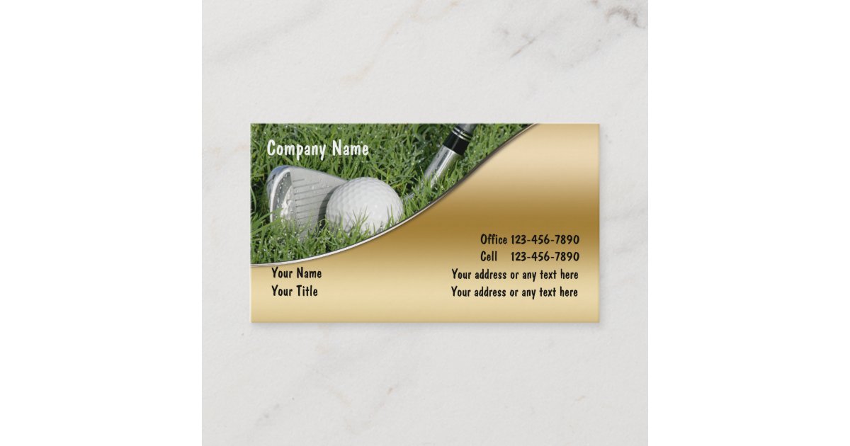 Golf Business Cards | Zazzle