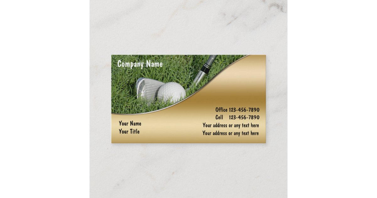 Golf Business Cards | Zazzle.com
