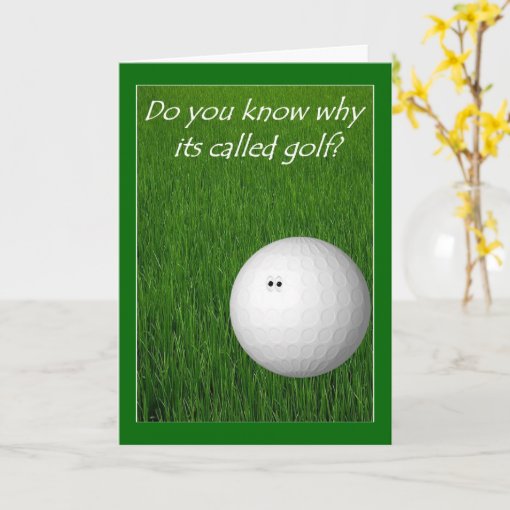 Golf Card | Zazzle