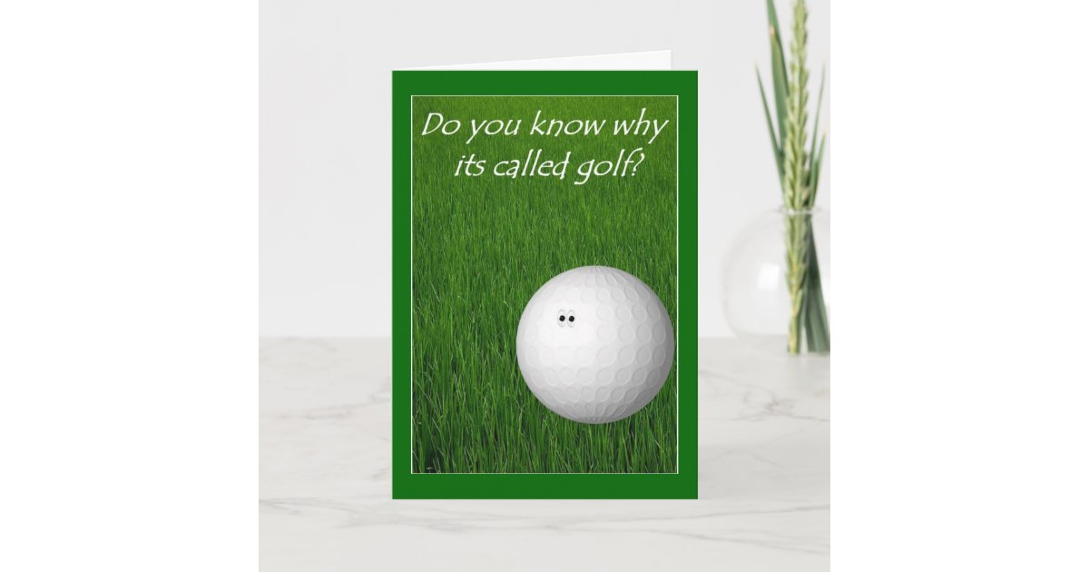 Golf Card | Zazzle