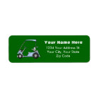 Golfer in Golf Cart Label | Zazzle.com