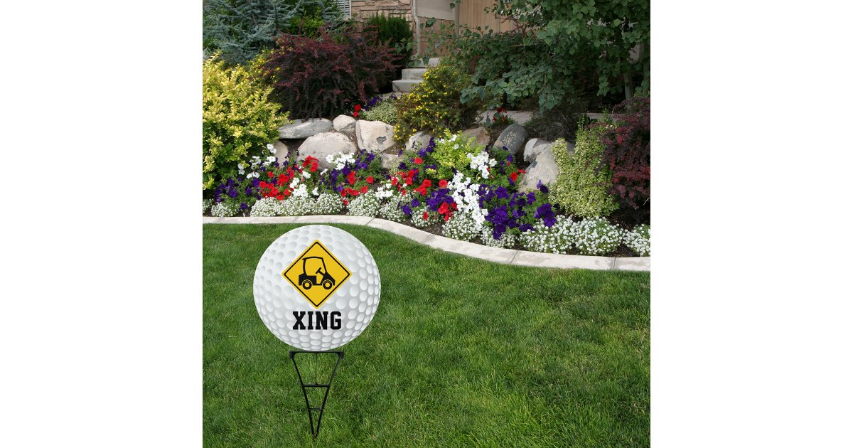 Golf Cart Crossing Yard Sign | Zazzle