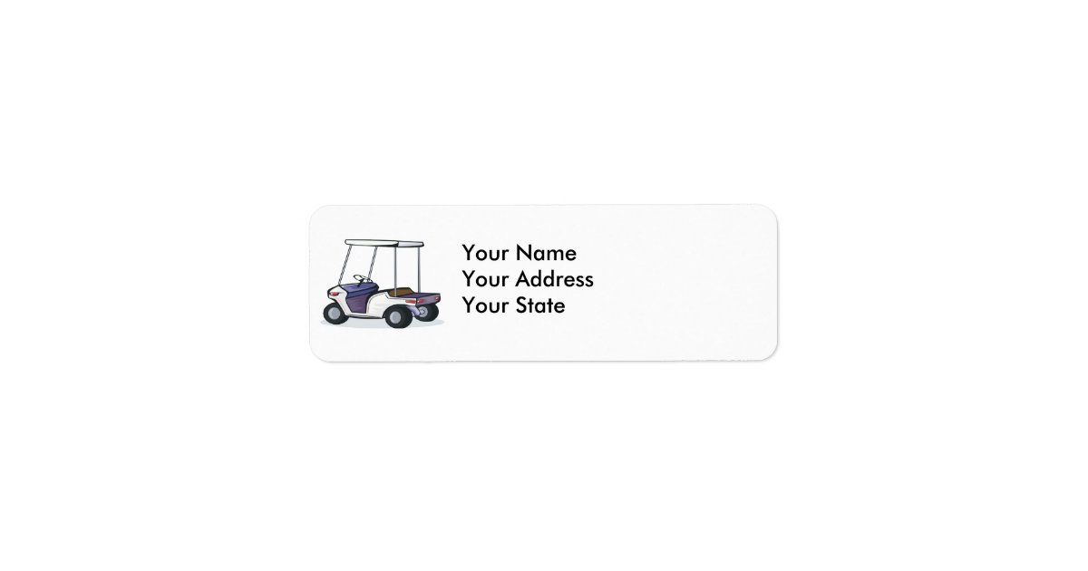 golf cart graphic label | Zazzle