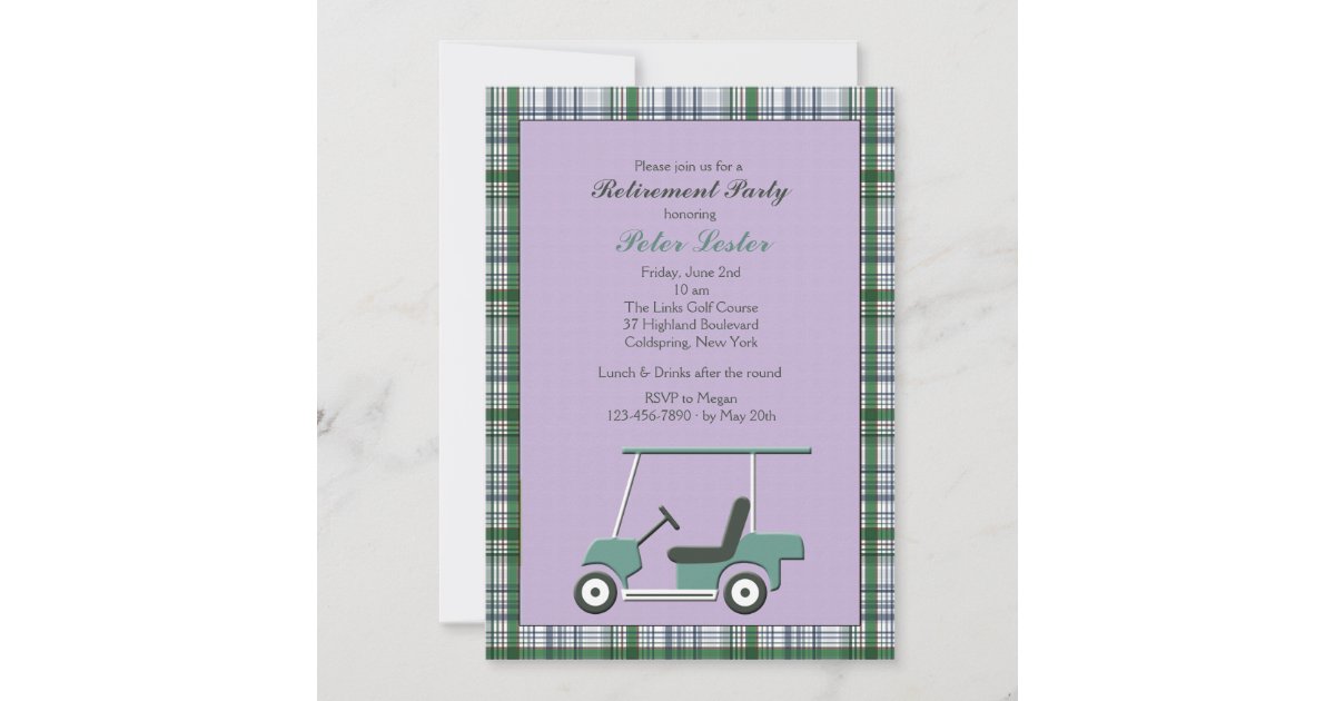 Golf Cart Invitation | Zazzle