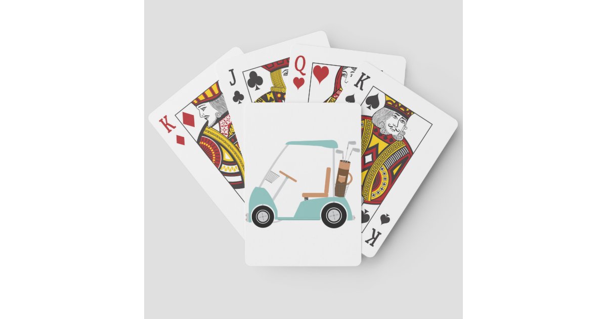 Golf Cart Poker Cards | Zazzle