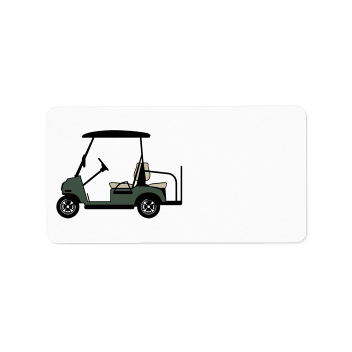 Golf Cart Return Address Label | Zazzle.com