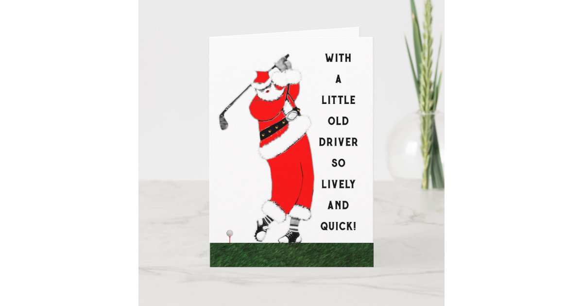 Golf Christmas Holiday Card | Zazzle