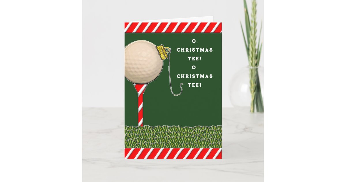 Golf Christmas Holiday Card | Zazzle