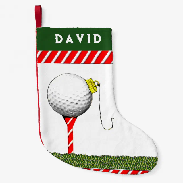 Golf Christmas Small Christmas Stocking | Zazzle