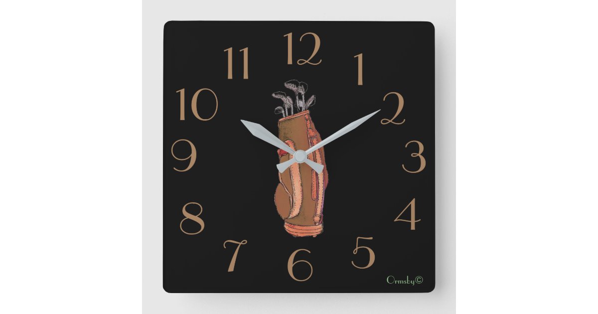 Golf clock | Zazzle
