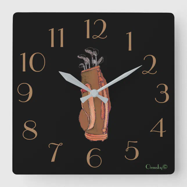 Golf clock | Zazzle