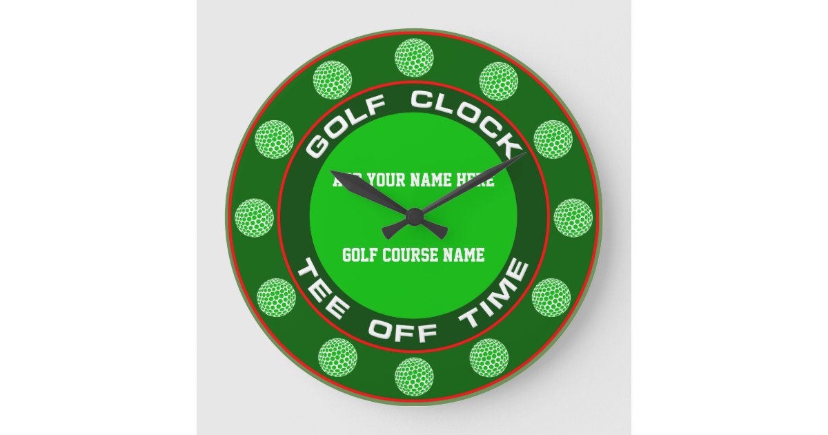 Golf Clock | Zazzle