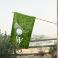Golf Club and Ball Personalized House Flag | Zazzle