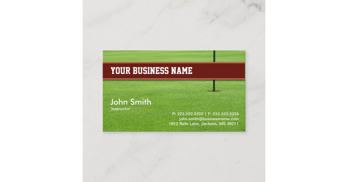 Golf Club business card | Zazzle