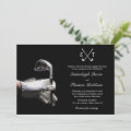 Golf Club Elegant Wedding Monogrammed Invitation | Zazzle