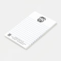 Golf Club Logo and QR Code Lined Post-it Notes | Zazzle