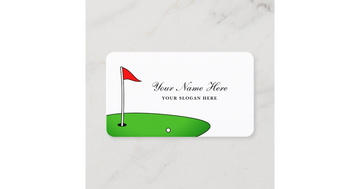 Golf club shop company business card template | Zazzle