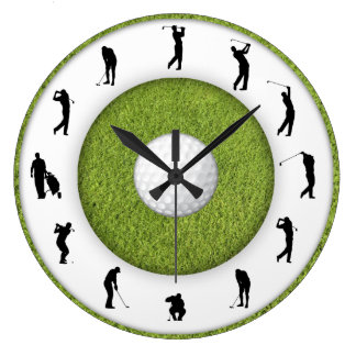 Golf Clocks, Golf Wall Clock Designs