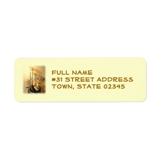 Golf Clubs Return Address Label | Zazzle.com