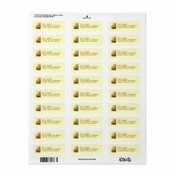 Golf Clubs Return Address Label | Zazzle