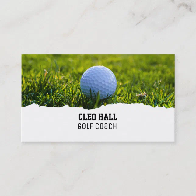 Golf Coach Business Card | Zazzle