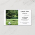 Golf Coach or Instructor Business Card | Zazzle