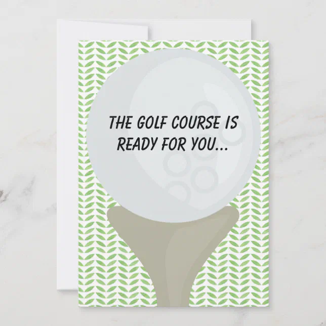 Golf Congratulations Card | Zazzle