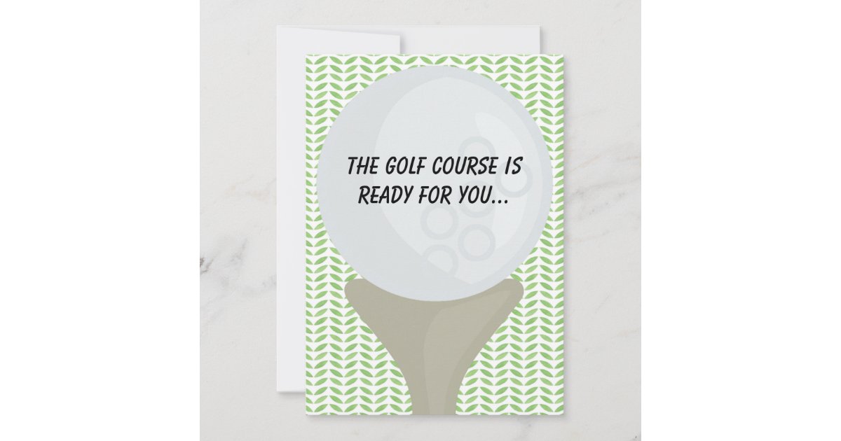 Golf Congratulations Card | Zazzle
