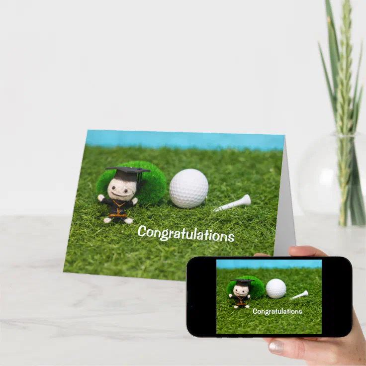 Golf Congratulations Graduate Card | Zazzle