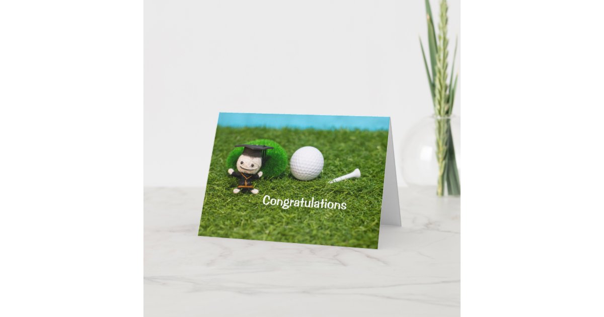 Golf Congratulations Graduate Card | Zazzle