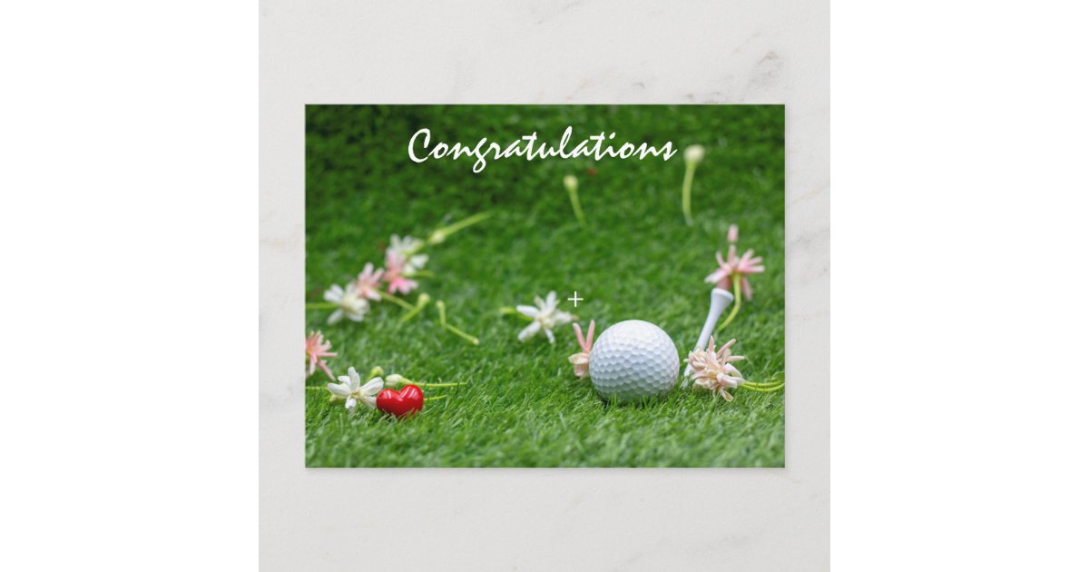 Golf Congratulations Postcard | Zazzle