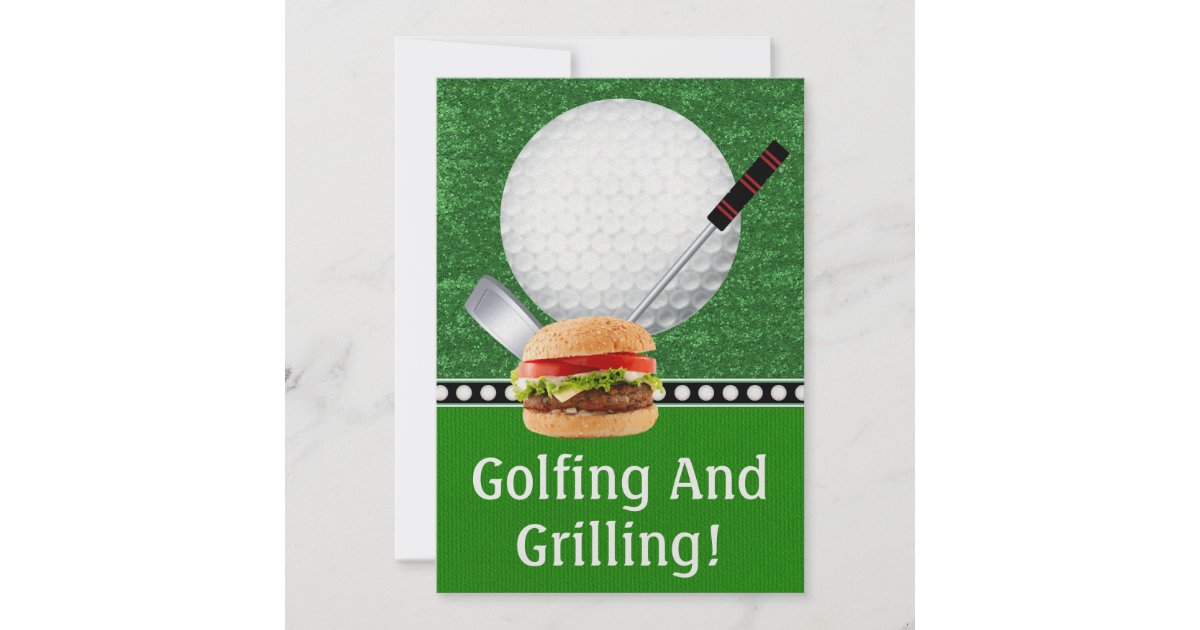 Golf Cookout Event - SRF Invitation | Zazzle