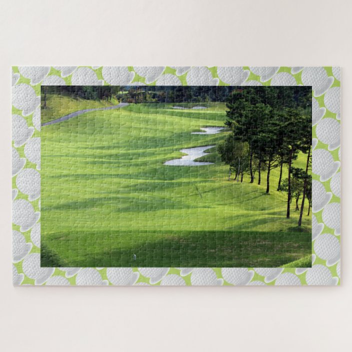 Golf Course & Ball Jigsaw Puzzle | Zazzle