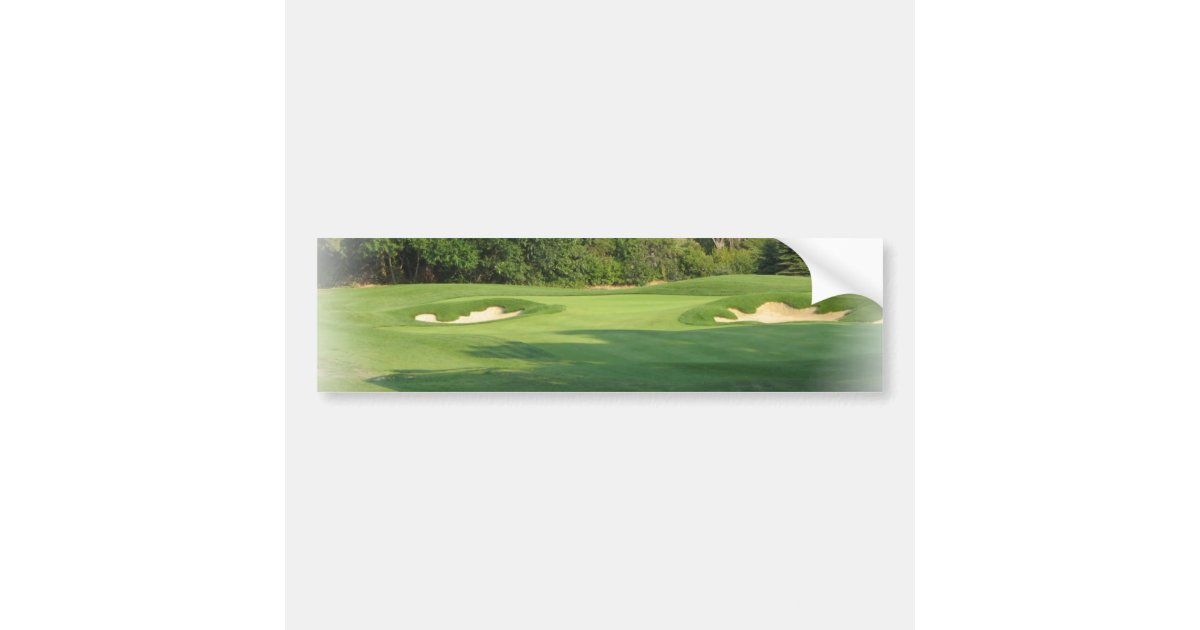 Golf Course Bumper Sticker | Zazzle