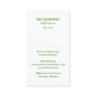 Golf Course Business Card | Zazzle