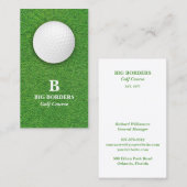 Golf Course Business Card | Zazzle