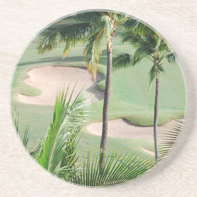 Golf Course in Tropics Coaster | Zazzle