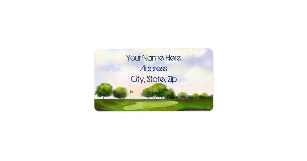 Golf Course Label | Zazzle