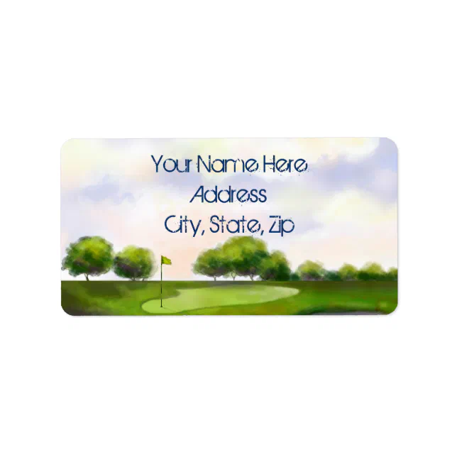 Golf Course Label | Zazzle