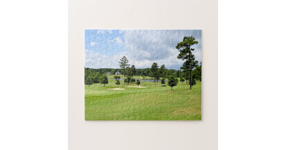 Golf Course Landscape Jigsaw Puzzle | Zazzle