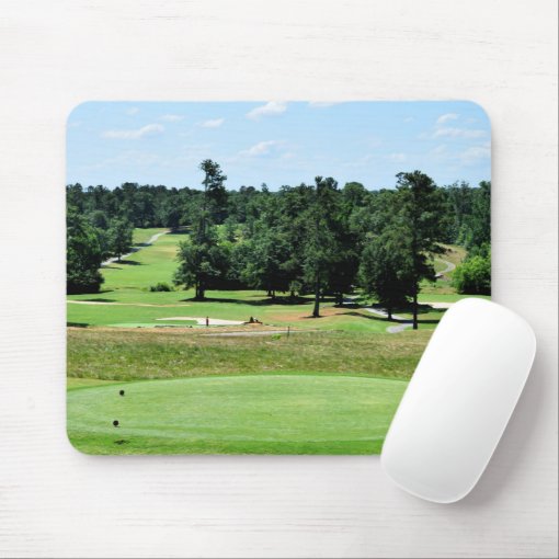Golf course landscape mouse pad | Zazzle