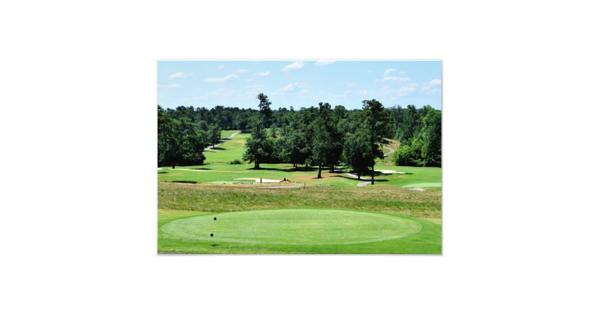 Golf course landscape photo print | Zazzle