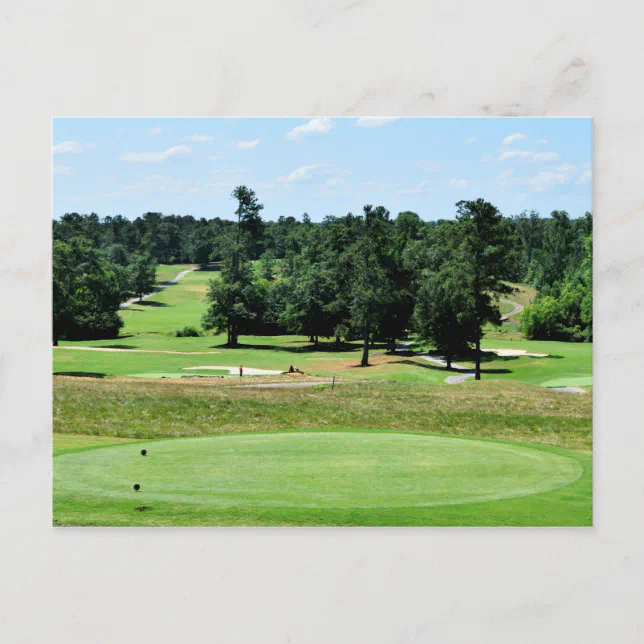 Golf course landscape postcard | Zazzle
