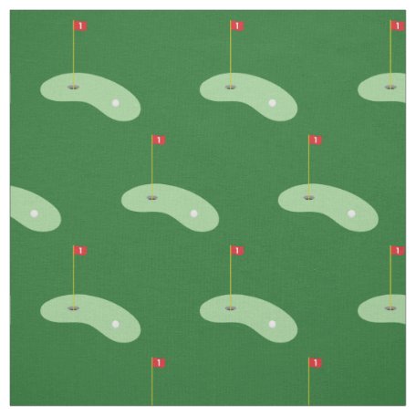 Golf Course Sports Fabric | Zazzle