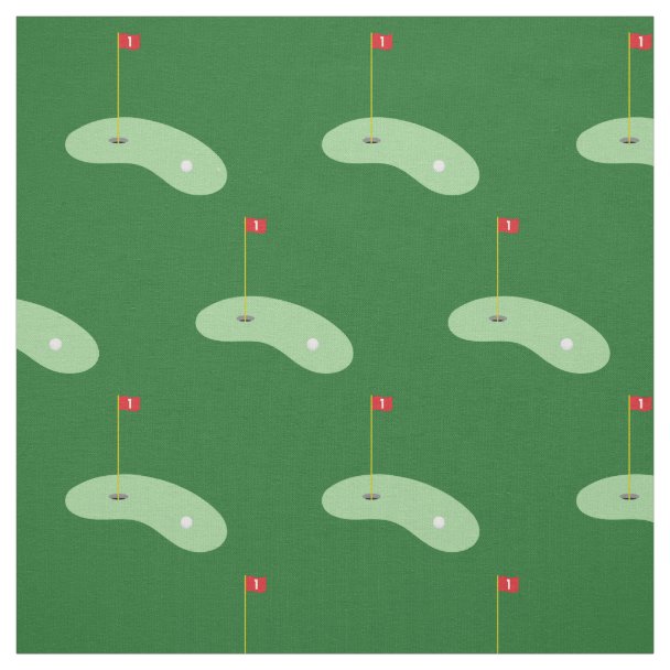 Golf Course Sports Fabric | Zazzle