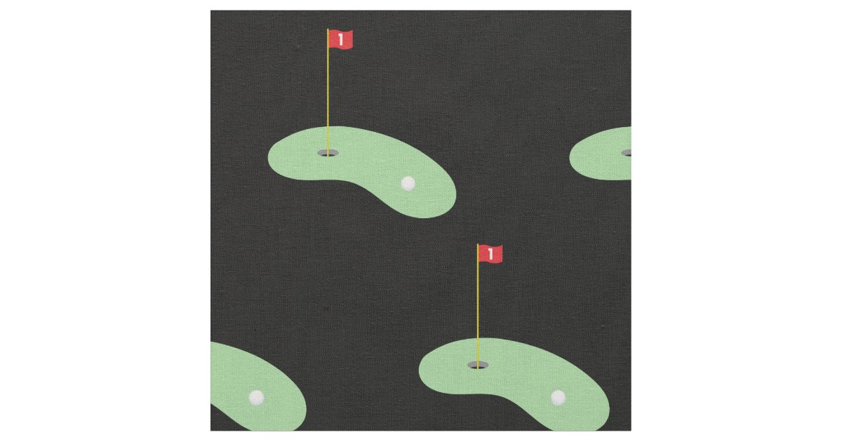 Golf Course Sports Fabric | Zazzle